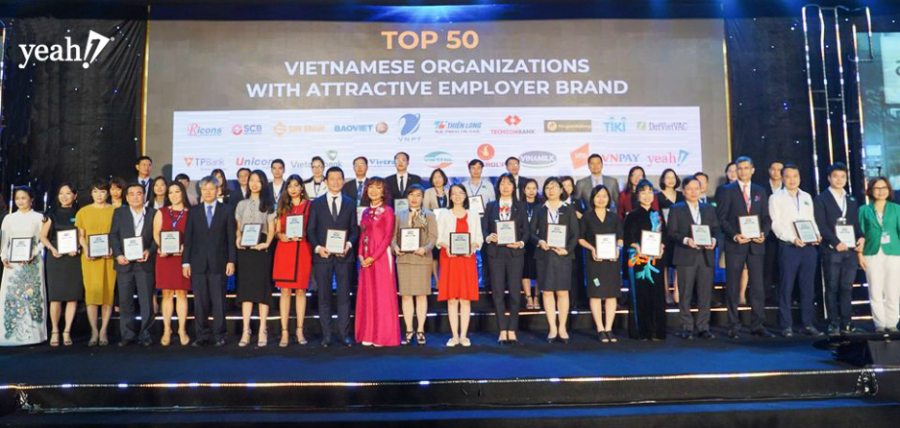 Yeah1 Group được vinh danh Top 50 nhà tuyển dụng hấp dẫn nhất Việt Nam