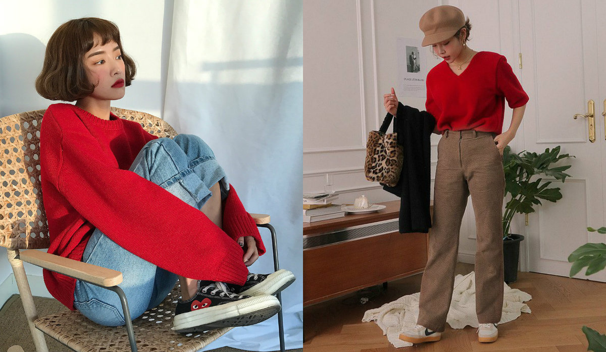 12 công thức mix đồ đậm chất trendy với màu đỏ giúp các nàng đổi gió ...