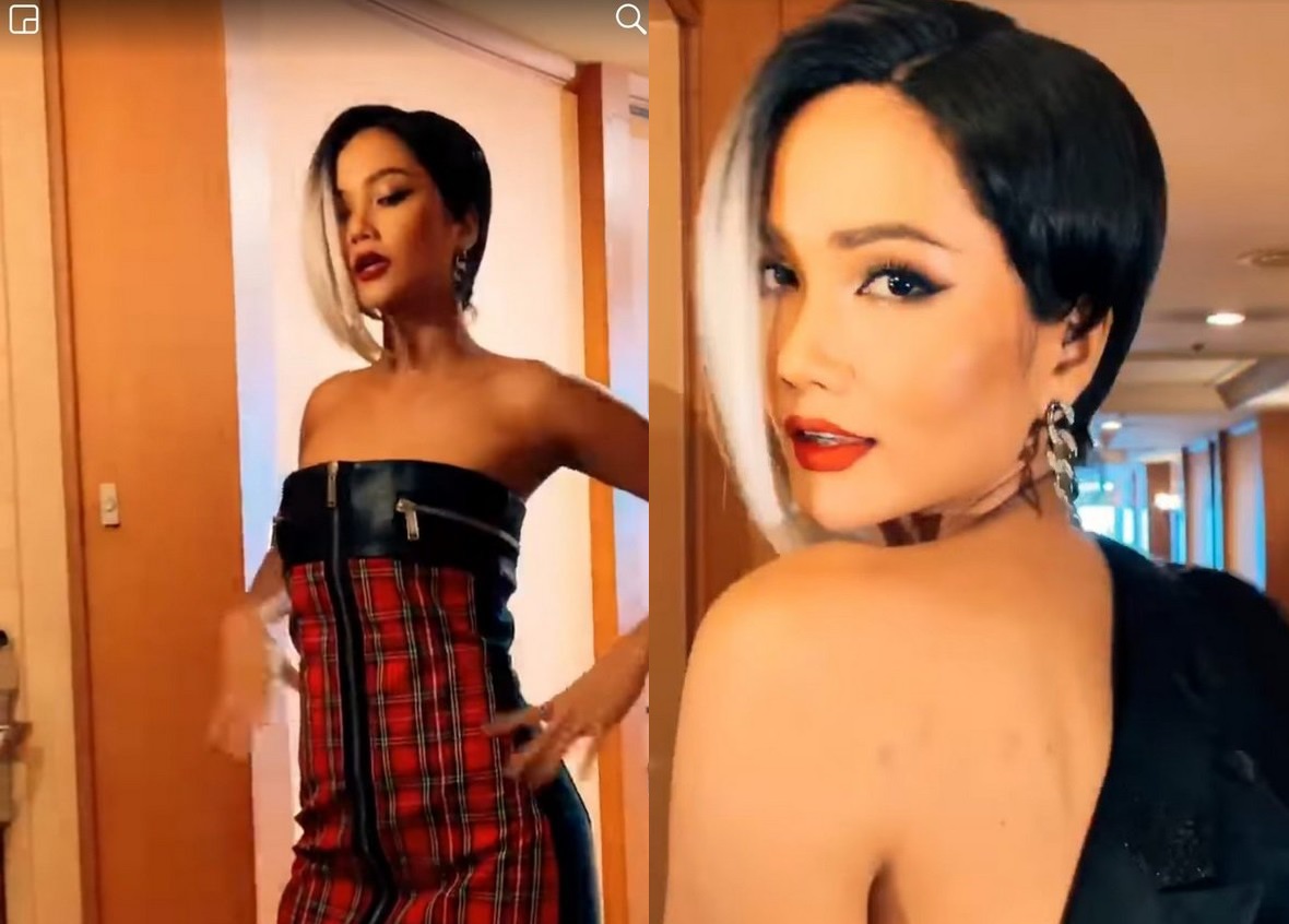 H'Hen Niê lại biến hình siêu cá tính với mái tóc ngắn bạch kim