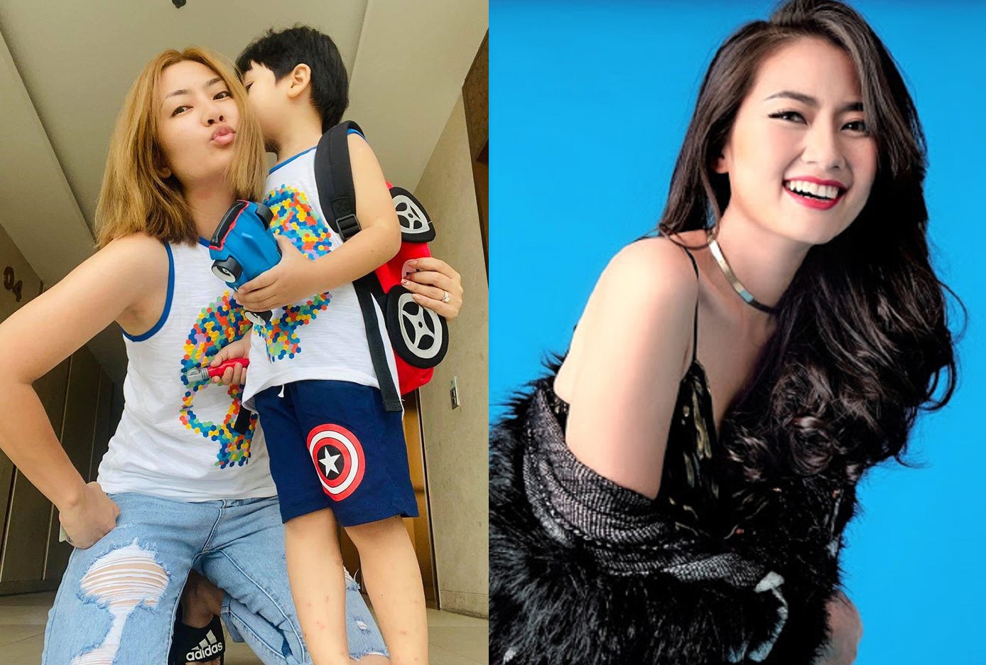 Vừa được khen nhan sắc xinh đẹp khi chụp lén, Ngọc Lan lại để lộ mặt ...