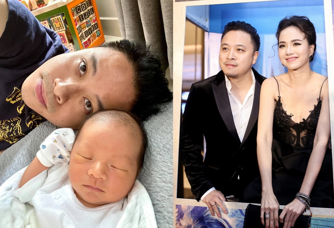 Hé lộ diện mạo của quý tử thứ 2 cực dễ thương của Victor Vũ và Đinh Ngọc Diệp
