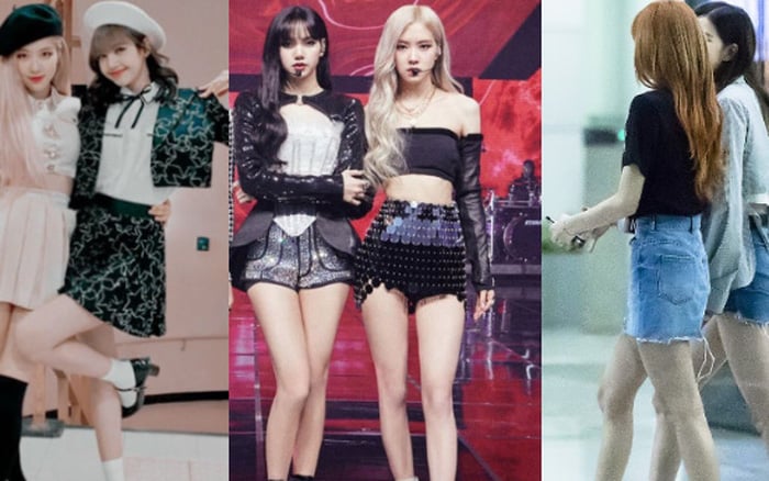Rosé và Lisa (BLACKPINK) sở hữu đôi chân dài đỉnh cao bất chấp cả ...