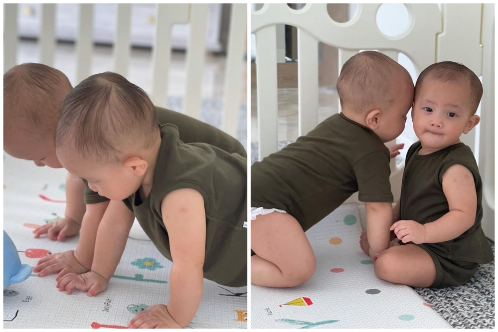 Hà Hồ than trời vì Lisa và Leon khiến cả nhà mệt bở hơi tai