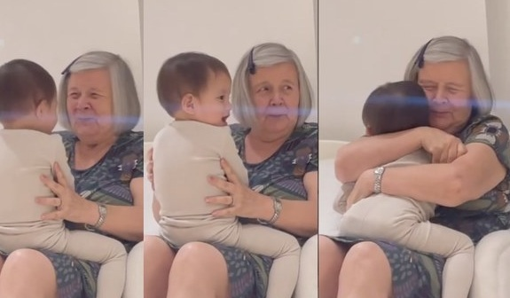 Hà Hồ hạnh phúc khoe khoảnh khắc con gái Lisa quấn quýt bên bà nội