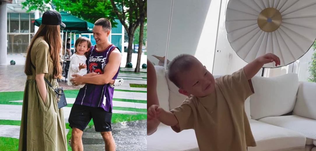 Cặp song sinh nhà Hà Hồ ngày lễ: Lisa phá bĩnh ảnh của bố, Leon đang ...