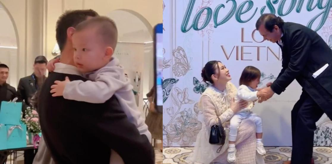 Phản ứng của cặp song sinh nhà Hà Hồ khi gái lạ xin bế: Leon thích thú ...