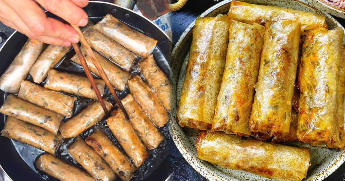 Gói nem xong đừng cho luôn vào chảo rán: Làm thêm bước này để vỏ nem ...