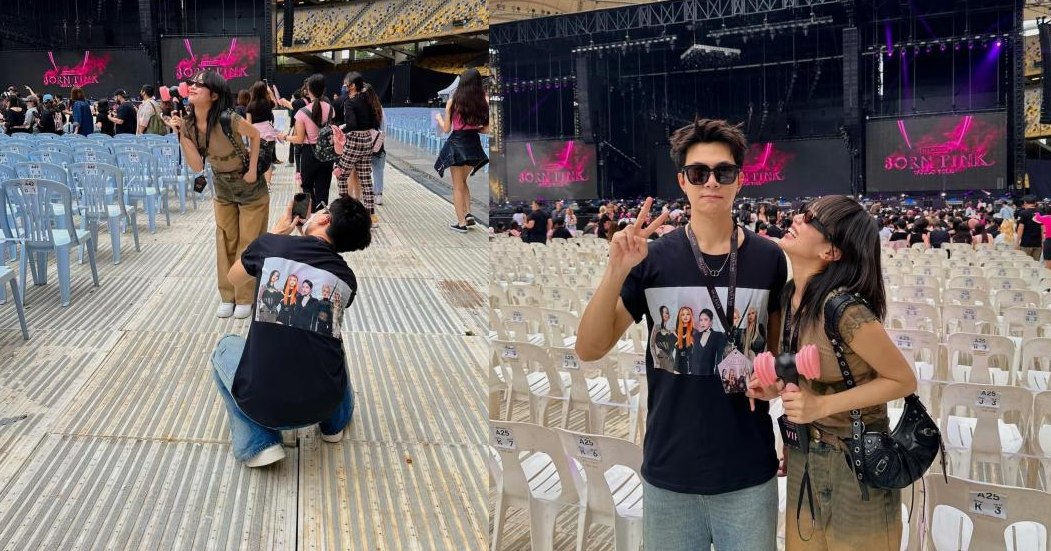 Diệu Nhi đi đu concert BLACKPIN, biểu cảm ba phần cam chịu, bảy phần bất lực của Anh Tú gây chú ý