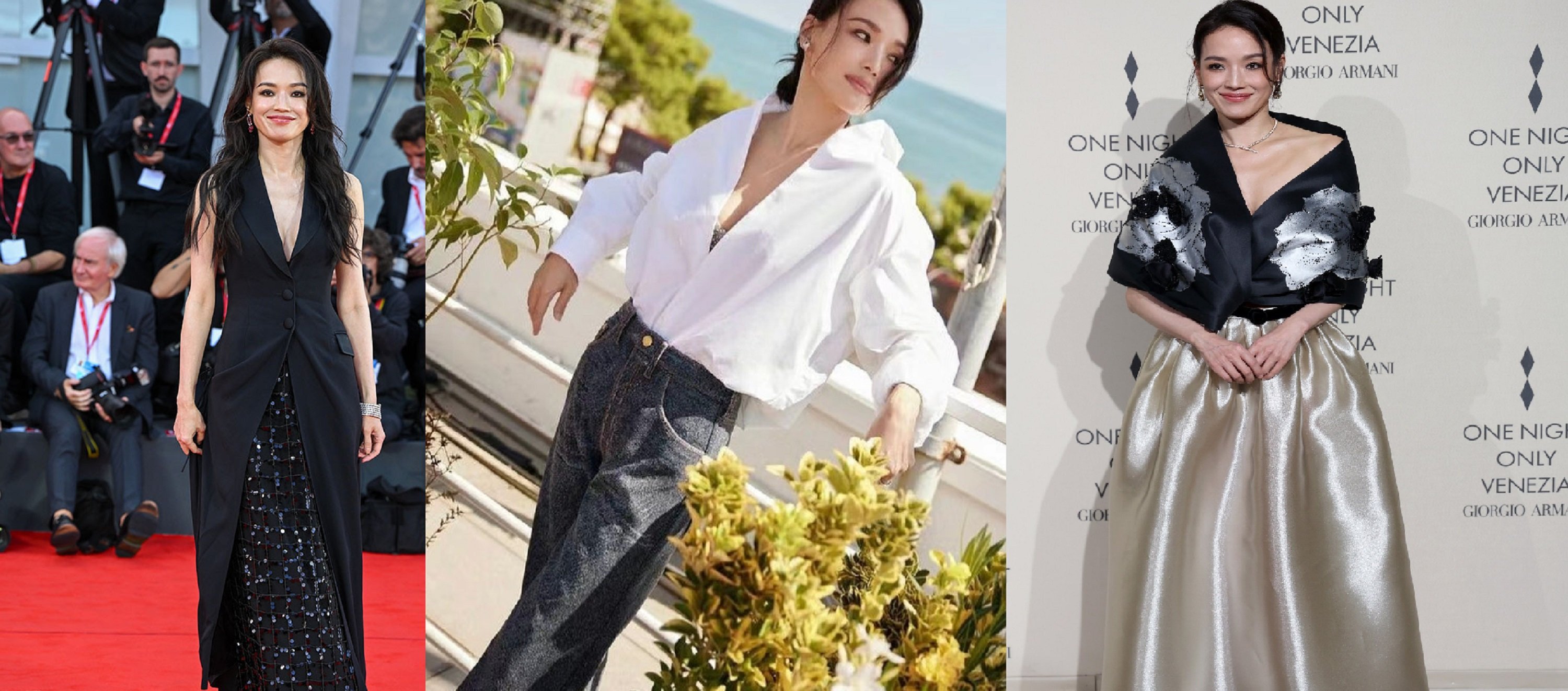 Gần 50 tuổi, không cần phô diễn, Thư Kỹ vẫn thu hút ở LHP Venice nhờ phong cách thời trang lịch lãm