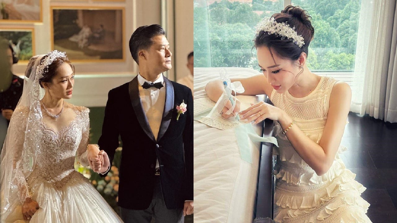 Ca sĩ Quang Dũng xúc động dắt con gái vào lễ đường trong ngày trọng đại