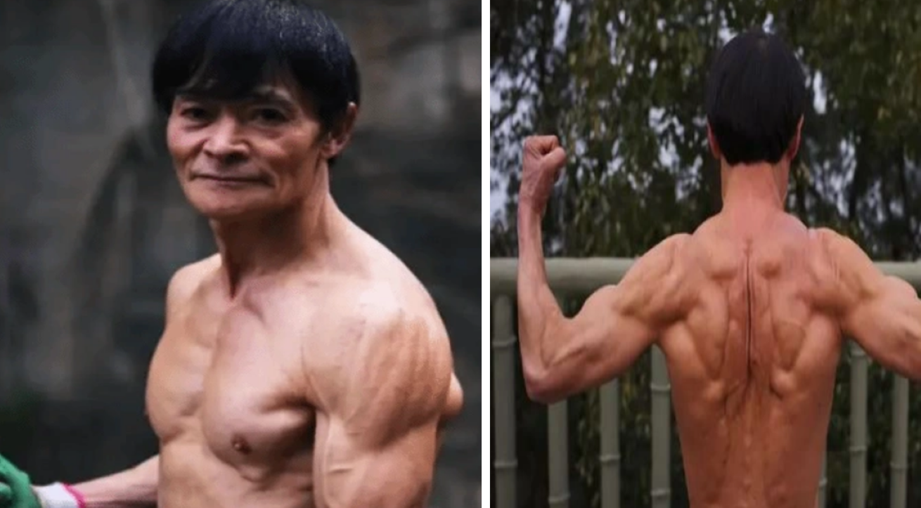 Cụ ông U80 có bụng 8 múi, cơ bắp cuồn cuộn và tóc đen nhánh. Điều kỳ ...