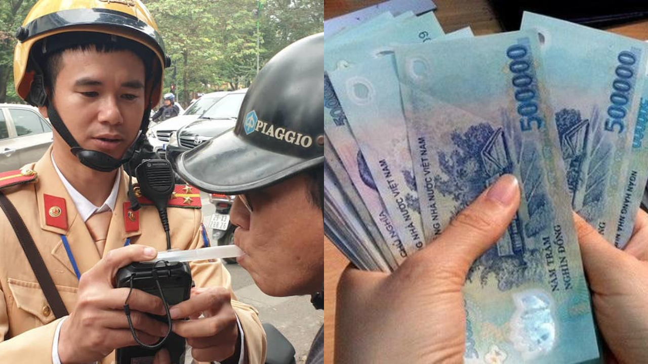 Uống một chén rượu đi xe đạp có bị phạt tiền không?