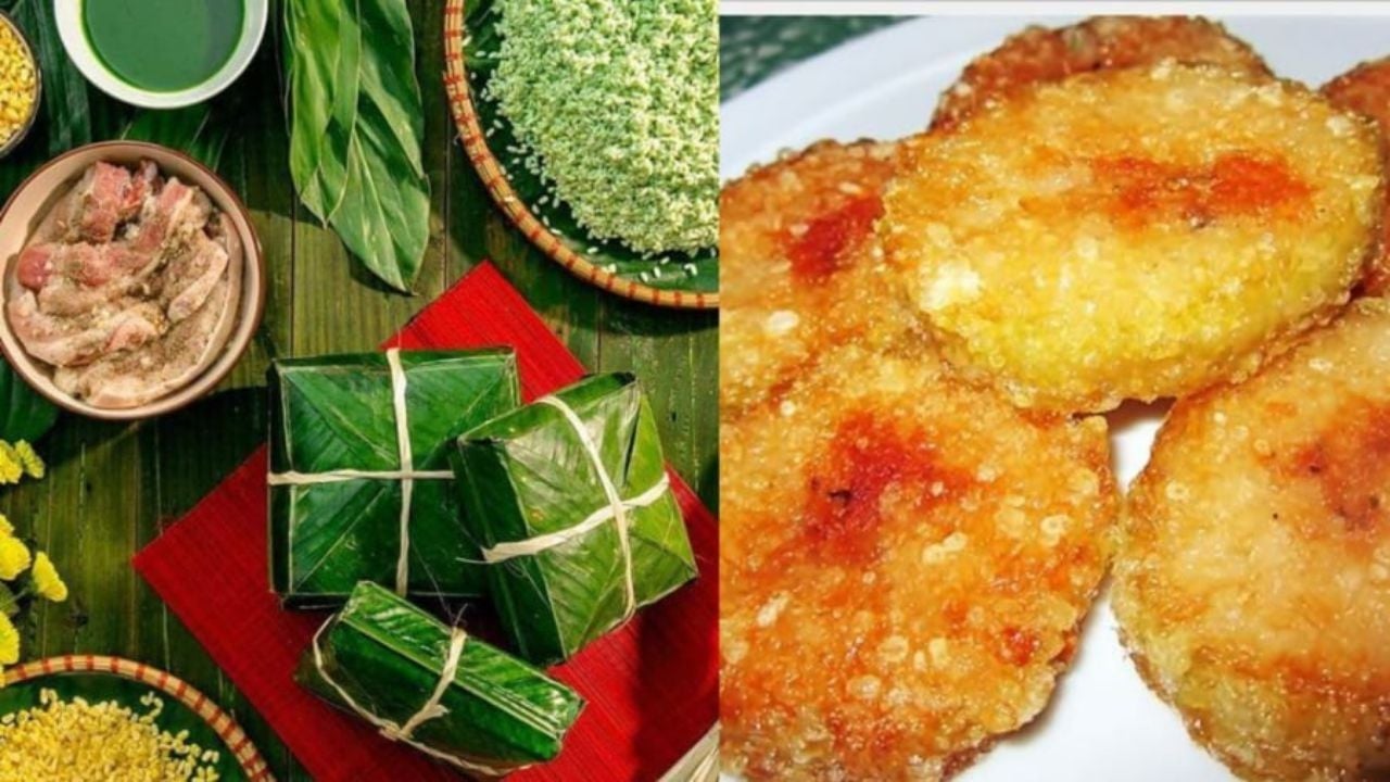 Rán bánh chưng đừng cho dầu mỡ vừa ngấy vừa hại sức khỏe, rán kiểu mới ...