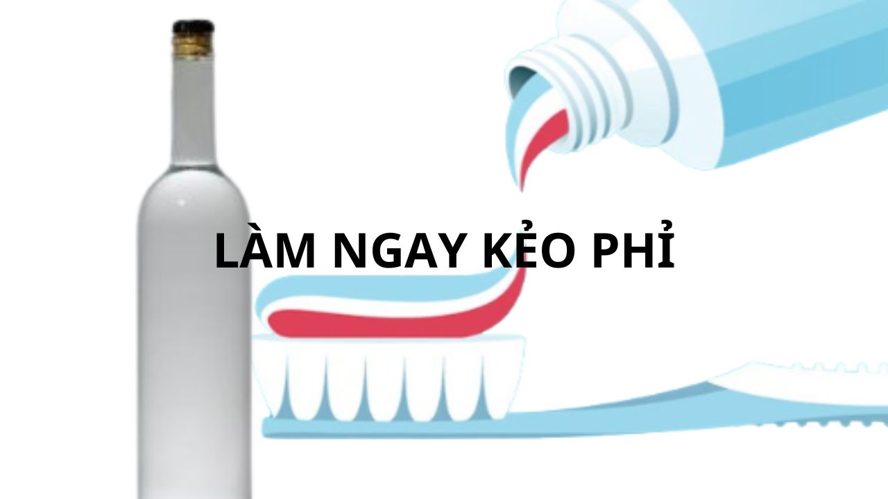 Hòa kem đánh răng với rượu trắng công dụng bất ngờ, ai cũng cần, thử ...