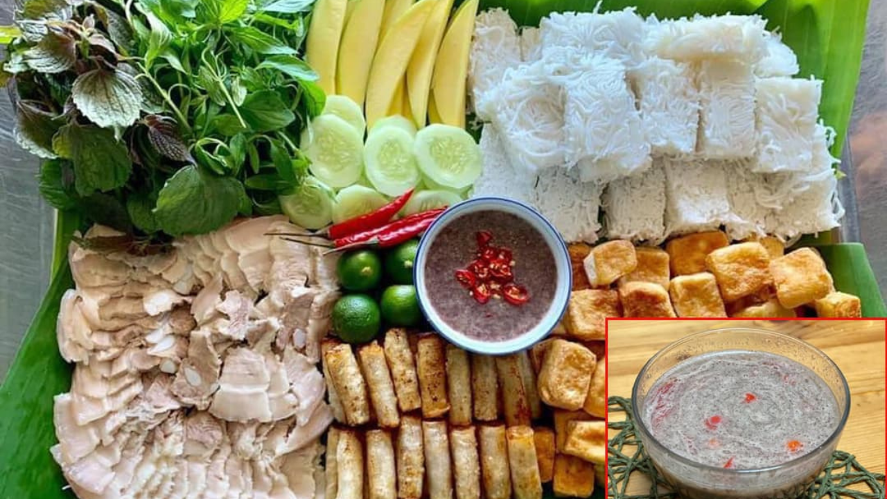 Cách pha mắm tôm sủi bọt chuẩn vị chấm bún đậu, thịt luộc cực ngon