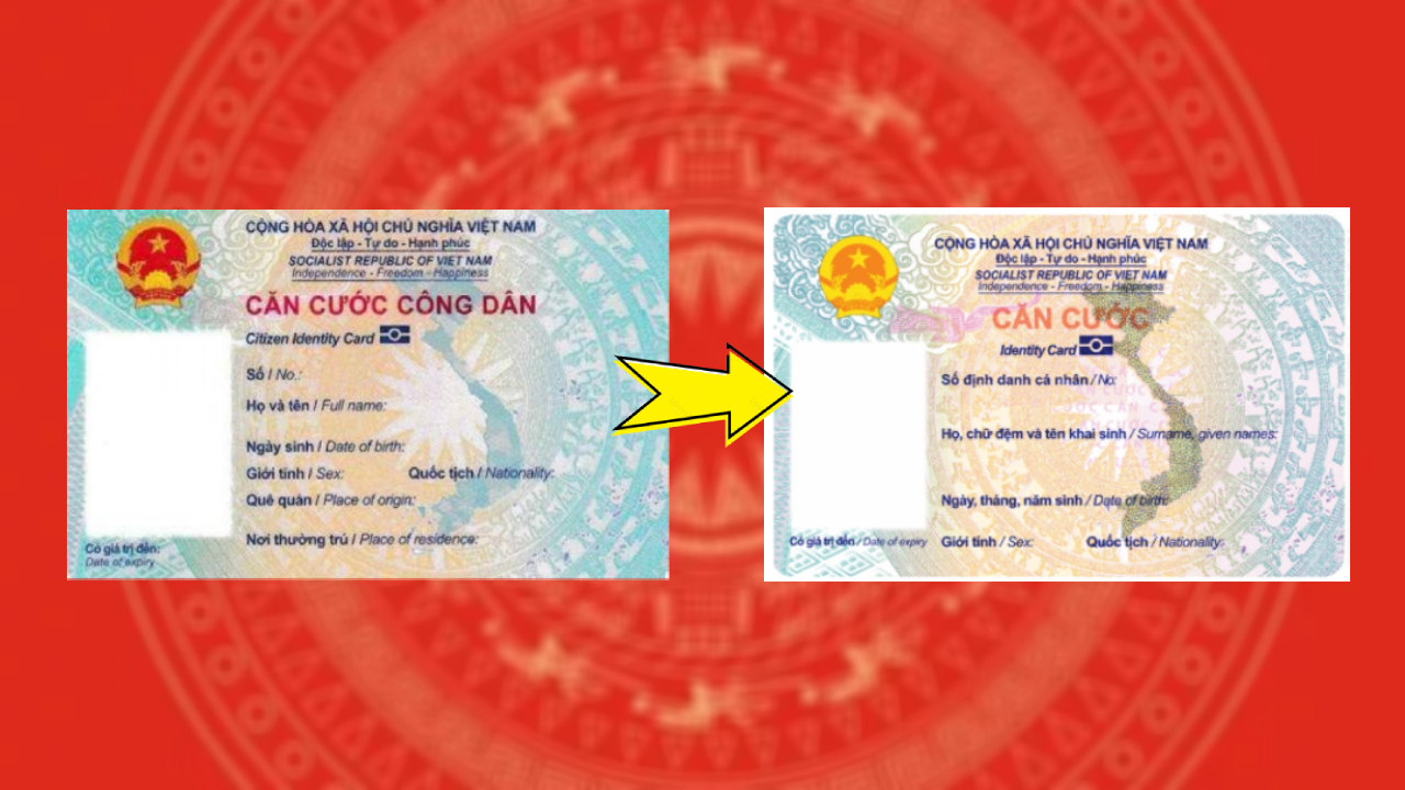 Mẫu thẻ Căn cước mới sử dụng từ ngày 1/7/2024 khác gì so với mẫu thẻ ...
