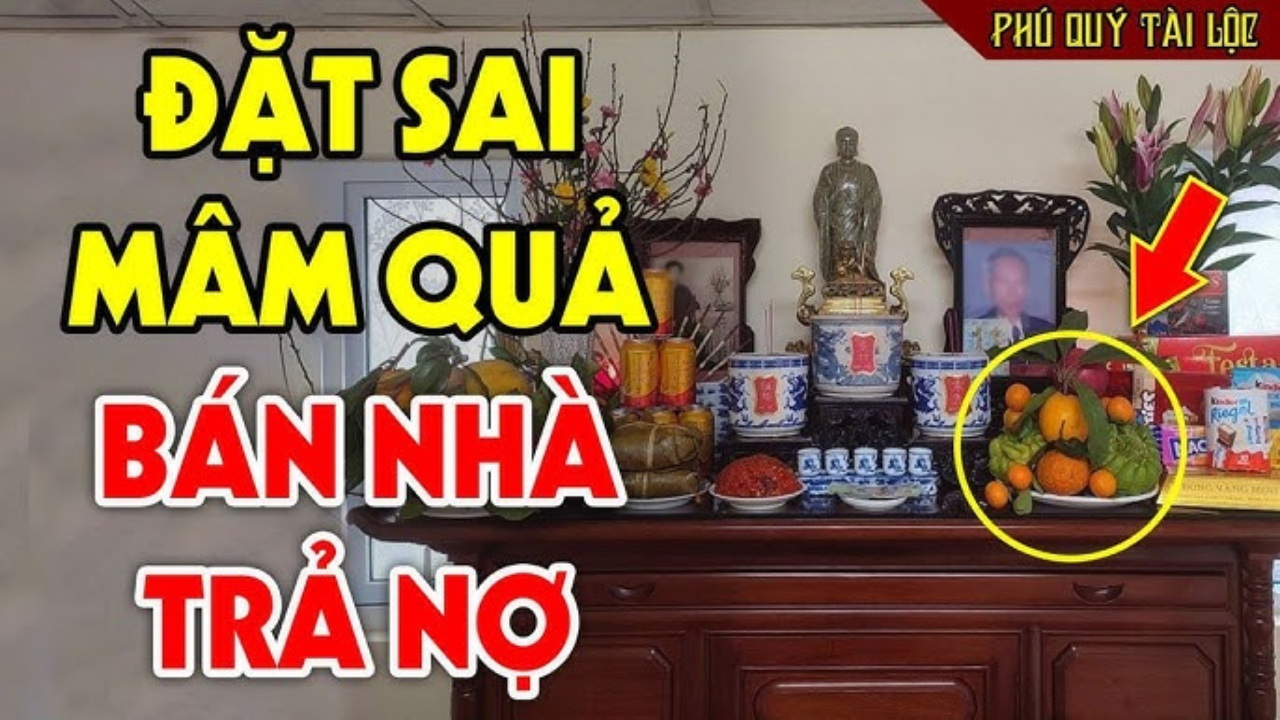 Đĩa trái cây nên đặt bên phải hay bên trái bàn thờ mới đúng và thu hút ...